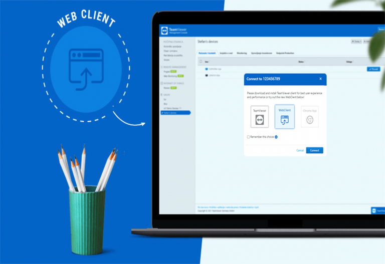 Acesso remoto via web para Chrome, Firefox, Opera e Edge
